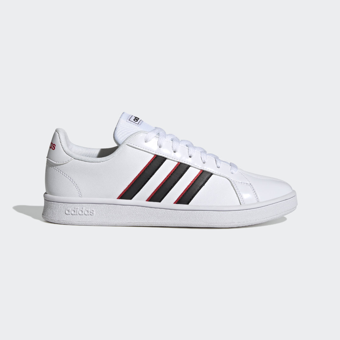 adidas Grand Court Base Cloud White / Core Black / Vivid Red (GY3696 ...